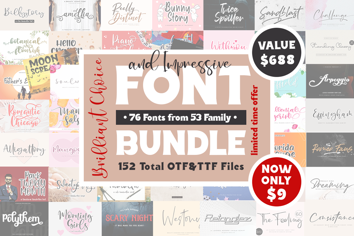 Upgrade Your Design Arsenal with Premium Modern Font Bundles - GlowNestBlog