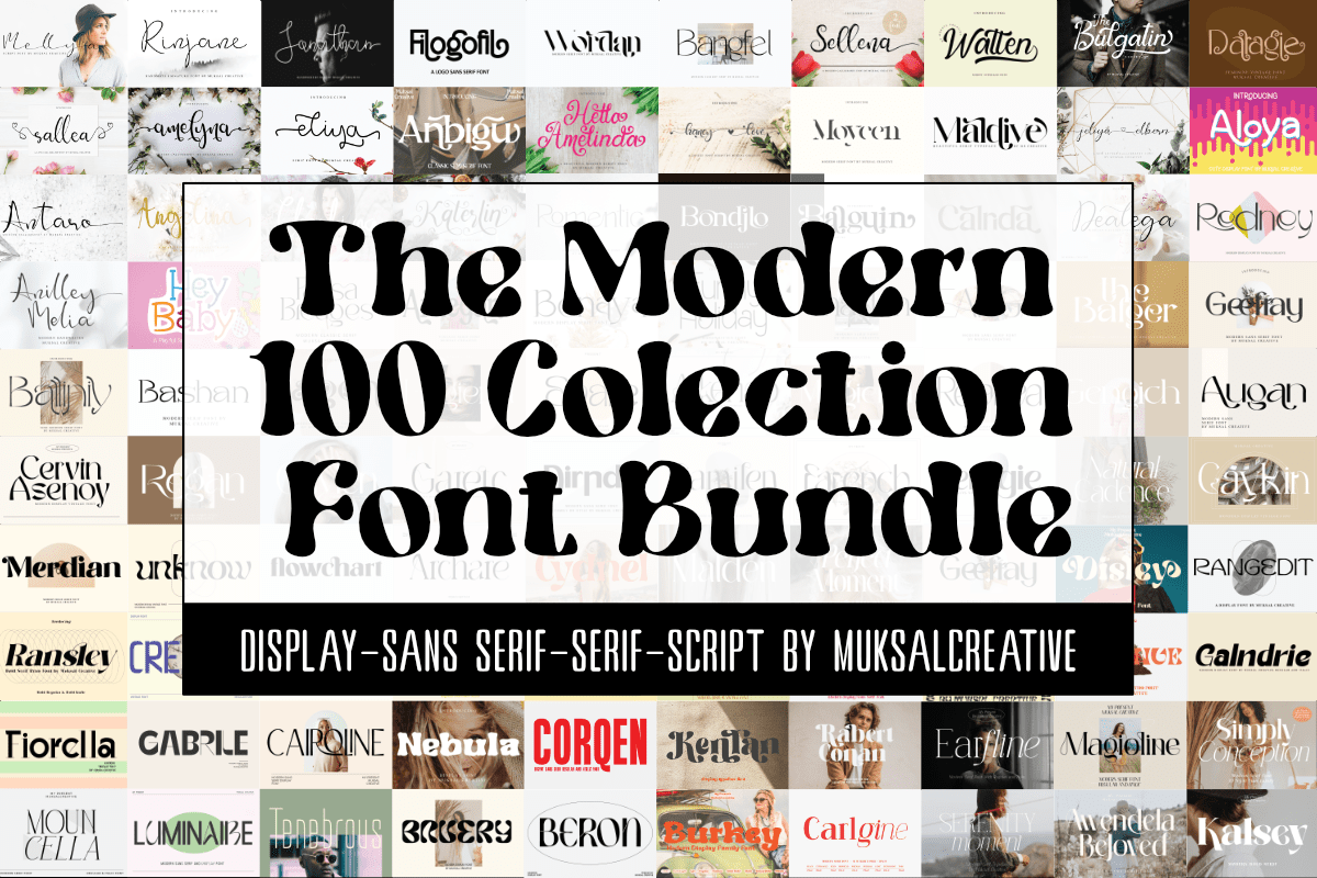 Upgrade Your Design Arsenal with Premium Modern Font Bundles - GlowNestBlog